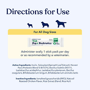 Honest Paws Probiotics for Dogs & Dog Multivitamin - Glucosamine Chondroitin for Joint Health - Allergies, Immunity, Gut Health - Digestive and Skin & Coat Support
