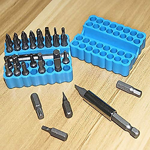 34 PCS Screwdriver Bit Set with Bit Extension Holder, FineGood Security Screwdriver Bits Solid Drill Bit Set Screwdriver Drilling Bits Tool