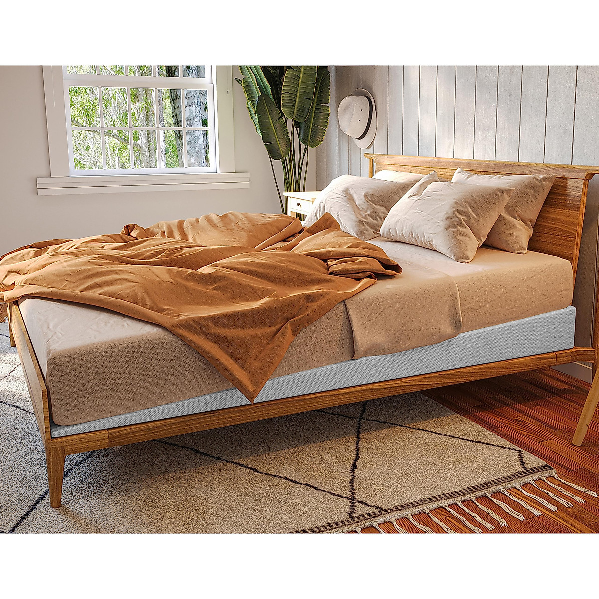 Covers for Avana Mattress Elevator - Queen Size, Covers ONLY, Poly/Cotton, White