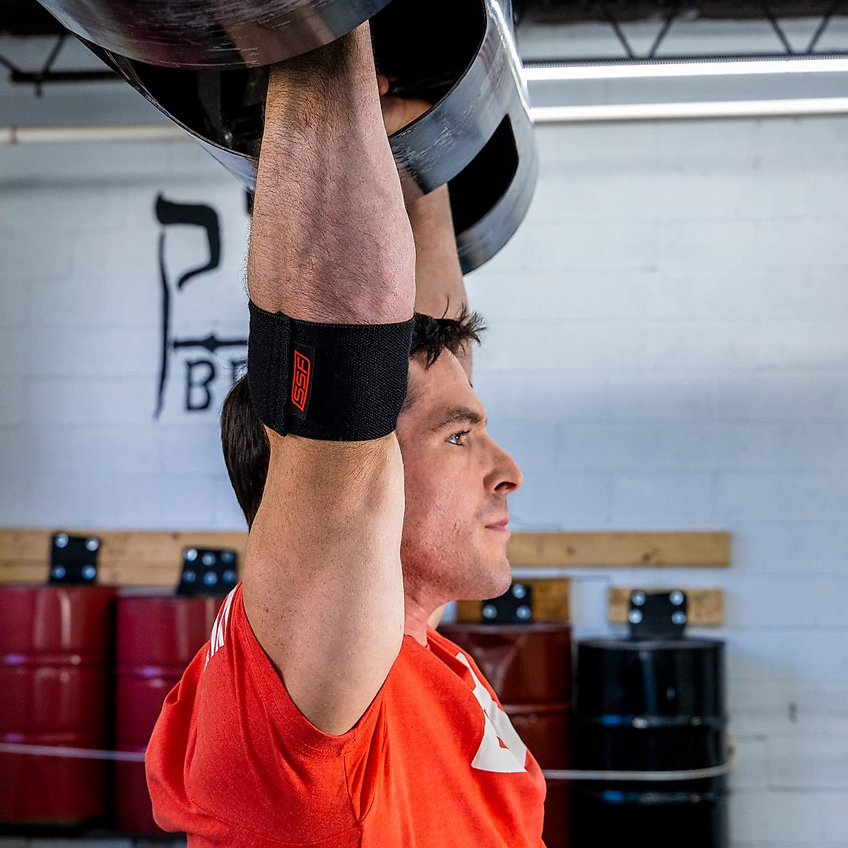 SERIOUS STEEL FITNESS Compression Cuff | Arm, Bicep, Calf and Elbow Compression Sleeve (Black, 3X-LARGE)