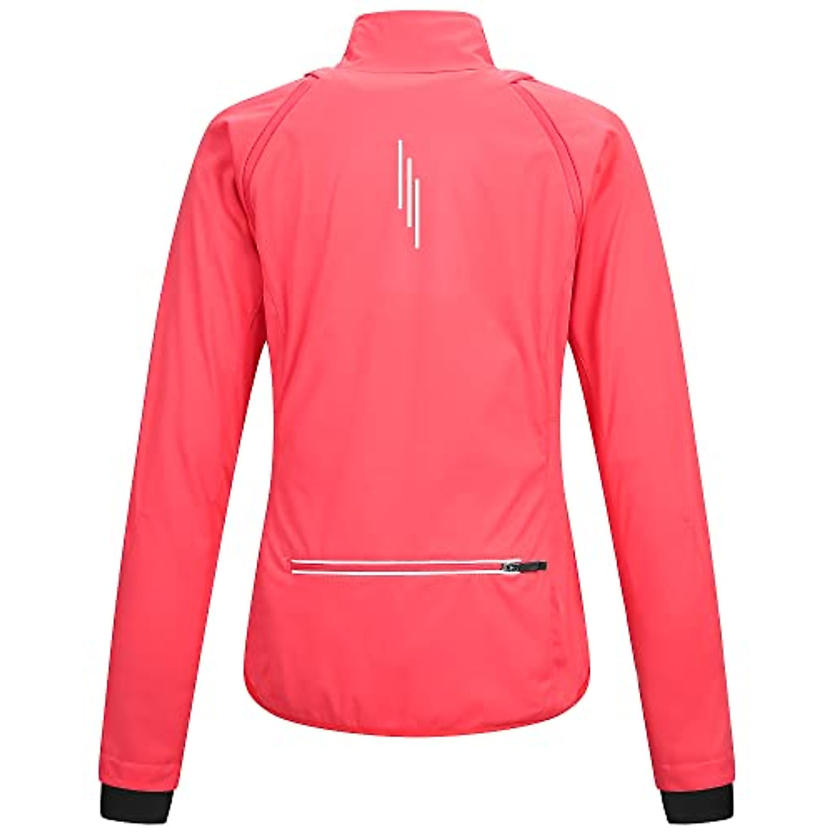 Outdoor Ventures Women's Full Zip Running Cycling Jacket Waterproof Windproof Reflective Removable Sleeves Athletic Vest