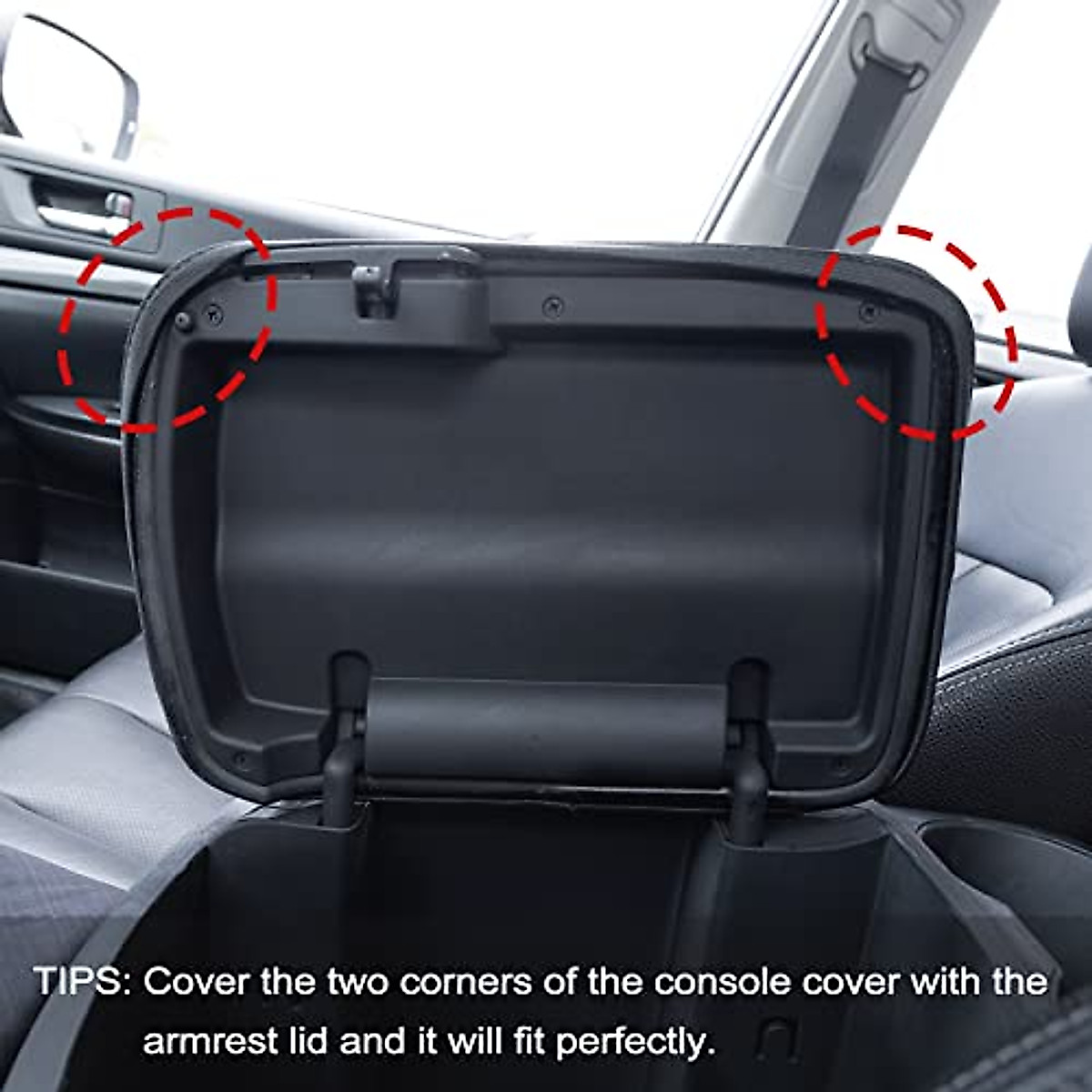 JDMCAR Center Console Cover Compatible with 2005-2015 Toyota Tacoma Accessories Anti-Scratch Armrest Cover Arm Rest Box Lid Cover Protector
