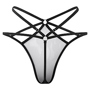 Ennice Custom Women's Classic Thong Funny Briefs for Wife Underwear Shorts T Back 3XL Sexy2