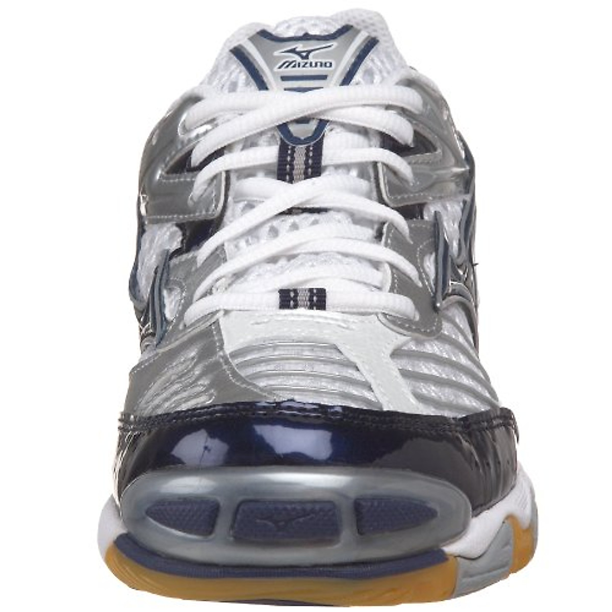 Mizuno Women's Wave Lightning 6 Volleyball Shoe, White/Navy