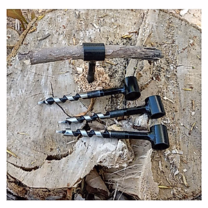 SYHML-SHOP Multipurpose Manual Survival Drill Bit,Scotch Eye Wood Auger Drill Bit for Bushcraft and Camping 7/10/20/25mm (Size : 10mm)