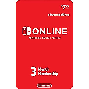 Nintendo Switch Online Individual Membership Card (3-Month)
