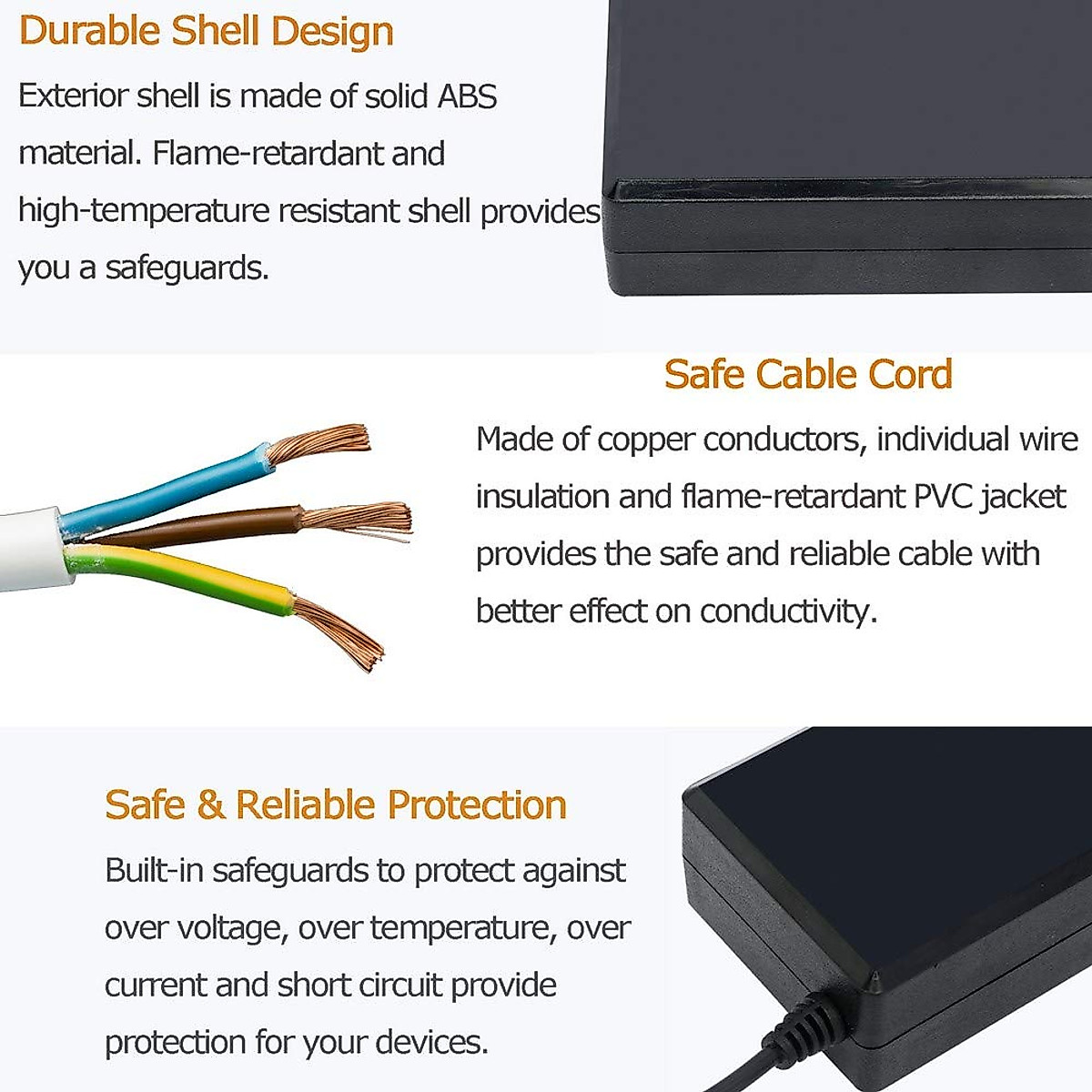 IEIK 12V 8A 96W Power Supply Adapter AC to DC Converter Charger AC 110V ~ 240V to DC 12V 8Amp Transformer for Water Pump, CCTV, Computer Project