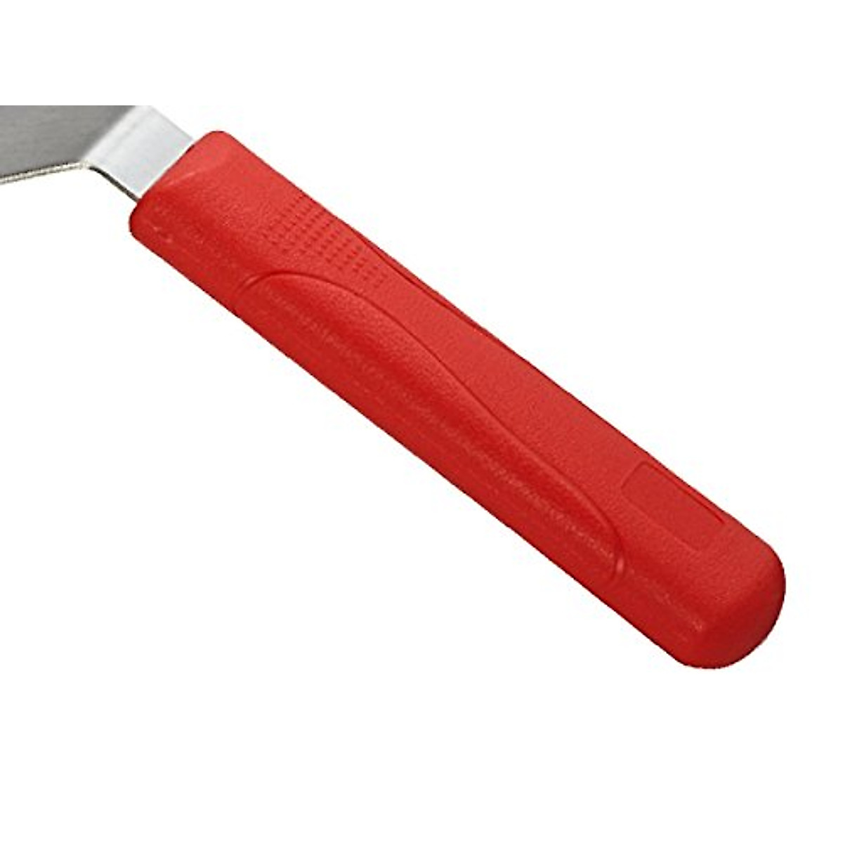 Mercer Culinary Millennia Perforated Turner, 8 Inch x 3 Inch, Red