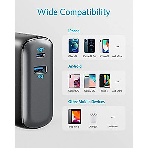 Anker PowerCore Fusion 10000, 20W USB-C Portable Charger 10000mAh 2-in-1 with Power Delivery Wall Charger for iPhone14/13/12 Series, iPad, Samsung, Pixel and More