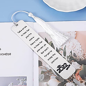 Graduation Gifts Back to School Inspirational Bookmark Gifts for College High School Grads Class of 2022 Senior Students Women Men Birthday Christmas Gift for Daughter Son Boys Girls from Mom Dad