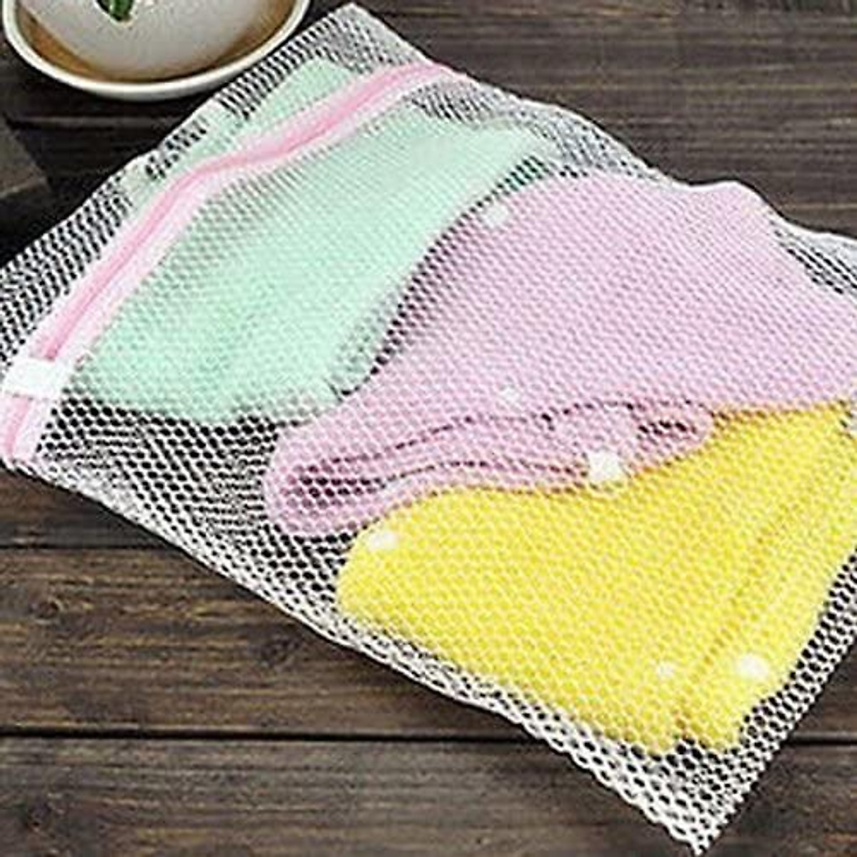 1Pc Mesh Laundry Bag Underwear Clothes Laundry Bra Lingerie Bags Laundry Washing Machine Net Mesh Bag for Garment, Underwear, Sock, Clothes, Sweater, Travel 30cmx40cm| Durable Design