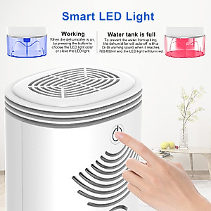 Dehumidifier TOMERSUN 2600 Cubic Feet(280 sq ft) Small Dehumidifiers for home 35oz Mini Dehumidifier for home,Basement,Bathroom, Closet,RV,Bedroom,Kitchen