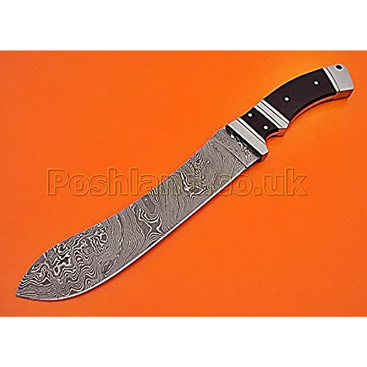 CF-51 Custom Handmade Damascus Steel Chef Knife - buffalo horn with Stainless Steel Bolsters