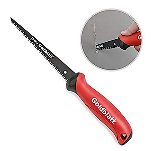 Goldblatt Drywall Saw - 6-inch Jab Saw, Keyhole Saw with Soft Grip Handle, Hand Saw, Sheetrock Saw, Wallboard Saw with 8-TPI Bi-metal Blade