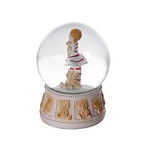 Mousehouse Gifts Adult or Kids Ornament Figurine Little Girl Teddy Bear Snow Globe Snowglobe for Girls