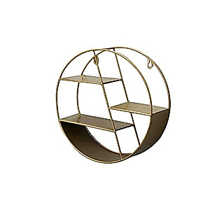 QUUL Simple Style Storage Rack Living Room Wall Mount Multi-Function Wall Shelf Home Bedroom Decoration Wall Hanging Storage Rack (Color : D, Size : Style1)