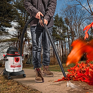 Shop-Vac 5 Gallon 4.5 Peak HP Wet/Dry Vacuum, Stainless Steel Tank, Portable Shop Vacuum with Attachments for Jobsite, Garage & Workshop. 5989300
