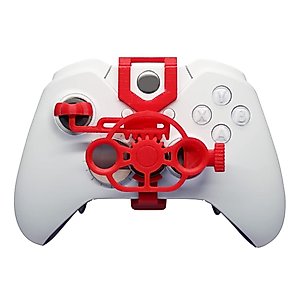 Lycuiw For Xboxone/X/S/Elite Racing Games Mini Steering 3D printing Wheel Auxiliary Controller Game Joystick Simulator Gamepad (red)