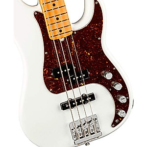 Fender American Ultra Precision Bass, Arctic Pearl, Maple Fingerboard