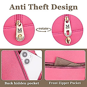 Montana West Anti Theft Backpack Purse for Women Backpack for Ladies with Secured Zipper & Tassel, MWC-104HPK