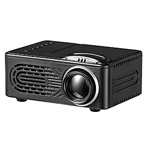 EXCEART Portable Mini Projectors LED Micro Projector 1080P LCD Video for Children Present Video TV Movie Party Game HDMI USB AV Interfaces and Remote Control