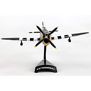 Daron Postage Stamp P-47 Thunderbolt Snafu 1/100 PS5359-3,Black