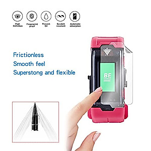 MIHENCE Compatible for Bandai Vital Bracelet BE Screen Protector, HD Premium Real Screen Protector for Vital Bracelet BE [ 3PCS ] [ TPU ]