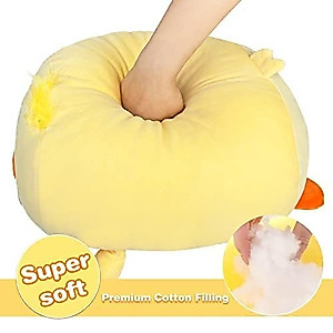 EKEGUY 16 in Giant Yellow Duck Plush Pillow Big Duck Stuffed Animal