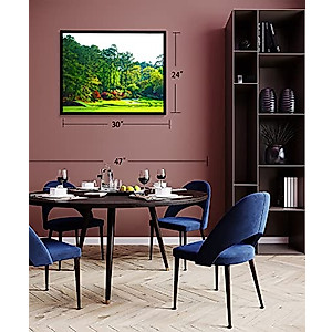 Augusta Golf Course - FRAMED - Canvas Print Home Decor Wall Art, Gallery Wrap Inner Frame, 24x24