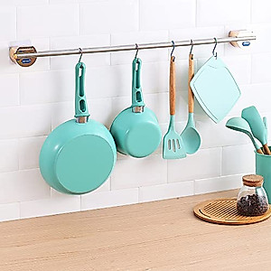 Evanda Rainbow S Hooks for Hanging Pack of 30, Heavy Duty Stainless Steel Titainium Plating Metal Mutil Purpose Hanger for Kitchen Pans, Pots, Utensils Tooks, Cups, Mugs, Clothes, Bags, Towels, Plants