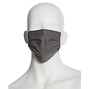 Perry Ellis Reusable Pleated Woven Fabric Face Masks (Pack of 3, Assorted Colors), Black/White/Gray Prints, 3 Count (Pack of 1)