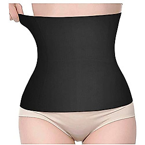 LODAY 2 in 1 Postpartum Recovery Belt,Body Wraps Works for Tighten Loose Skin(XL,Black)