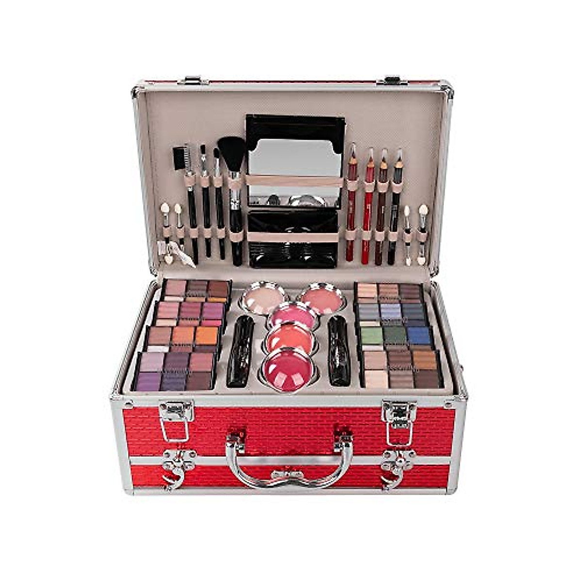 Joyeee All-in-One Makeup Gift Set Carry All Makeup Kit Women Full Kit With Makeup Bag Lipgloss Lipstick Concealer Blush Foundation Face Powder Eyeshadow Palette Cosmetic Palette #10
