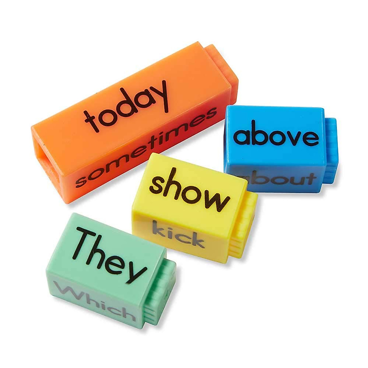 hand2mind Reading Rods Sentence Construction Cubes, Create Sentences with Word Blocks for Kids Ages 5 and Up, Linking Cubes, Montessori Toys For Toddlers, Kindergarten Homeschool Supplies (Set of 156)