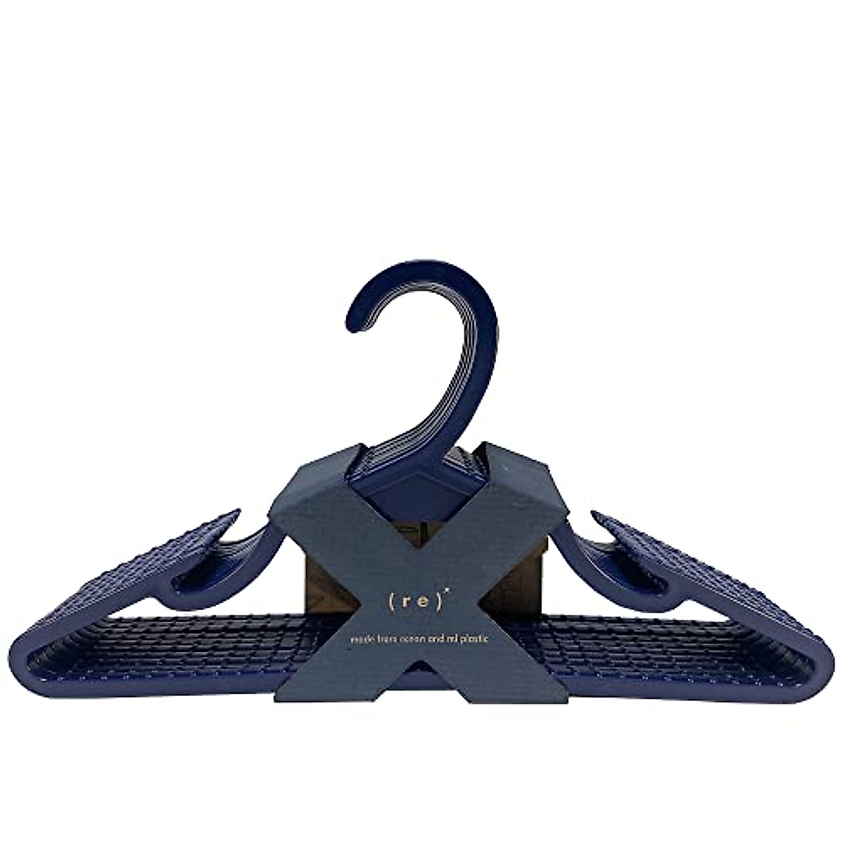 100% Recycled Ocean and Ocean Bound Plastic Sustainable Adult Hanger (Navy)
