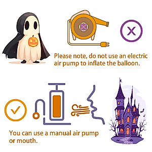 50in Extra Huge Halloween Decor Balloons, GOULIKFUL 2PCS Halloween Pumpkin Dead Tree Balloons for Halloween Party Decorations Indoor Outdoor