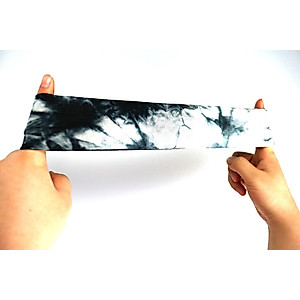 12 Pack Cotton Headbands by Teemico - Tie Dye Headbands Cotton Stretch Headbands Elastic Yoga Hairband for Teens Girls Women Exercise Running Sports Hair Wrap Accessories