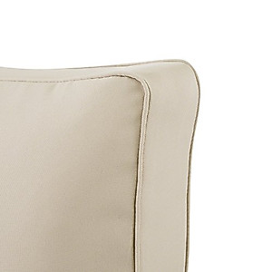 Classic Accessories Montlake FadeSafe Water-Resistant 80 x 26 x 3 Inch Outdoor Chaise Lounge Cushion Slip Cover, Patio Furniture Cushion Cover, Antique Beige, Patio Furniture Cushion Covers