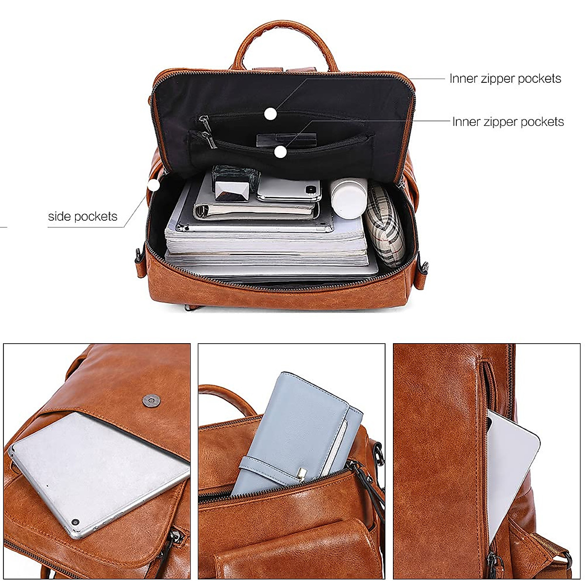 CLUCI Women Backpack Purse Bundles with Women Wallet