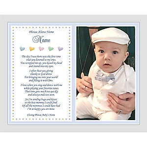 Baby Boy Gift to Mommy, Sweet Poem from Son to Mom, 8x10 Inch Custom Print
