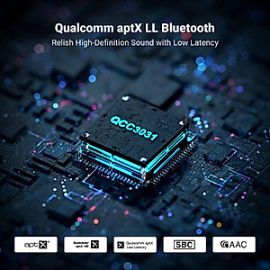 Fosi Audio P3 Tube Preamp Headphone Amplifier Home Audio Preamplifier Mini Vacuum Pre Amp Receiver with Bluetooth aptX LL HD Bass Treble Tone Controls for HiFi Stereo Active Speakers with RCA AUX Jack