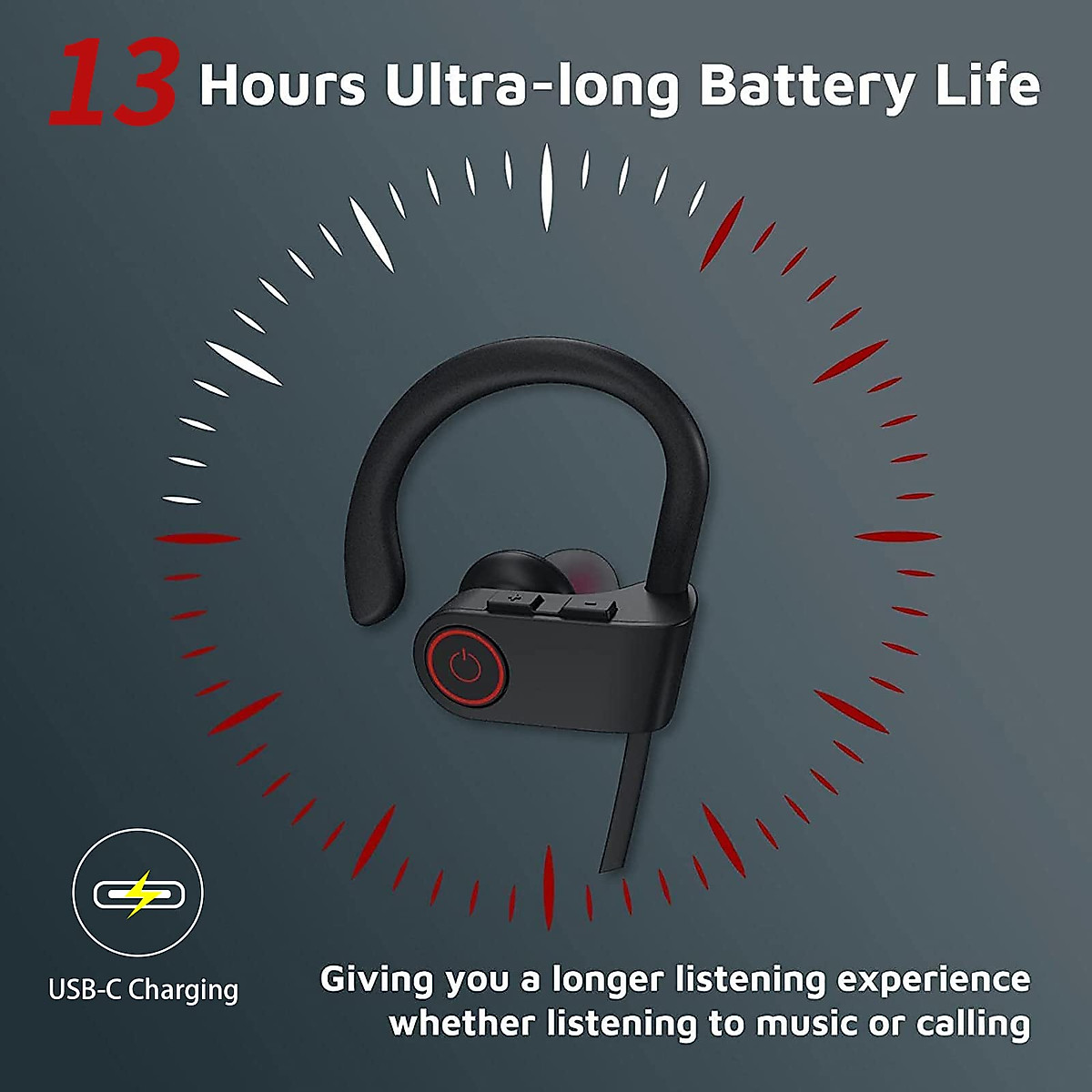 LASUNEY Hybrid Active Noise Cancelling Headphones Apt-X CVC8.0 48H Music Playtime HiFi Audio Sound Wireless Bluetoth Headphones with Microphone Type-c Fast Charging Over Ear Headset, Black1