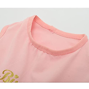 Dog Cute Gold Glitter Dress Tutu Outfit Princess Skirt for Small Medium Girl Dogs Wedding Bride Birthday Party Photography (Birthday Girl, L)