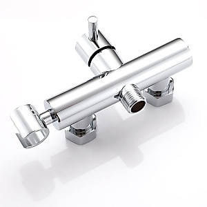 Ownace Bathroom Toilet Bidet Sprayer Set with Hot and Cold Mixing Valve Strong Water Chrome