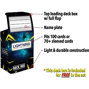 50 Pokemon Cards Plus 1 Ultra Rare Legendary Pokemon Card | Bundle with LCC Deck Box