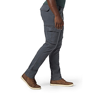 Wrangler Authentics mens Regular Tapered Cargo Pants, Pewter, 32W x 34L US