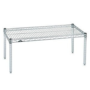 Omega 14" Deep x 42" Wide x 14" High Chrome Stationary Dunnage Rack