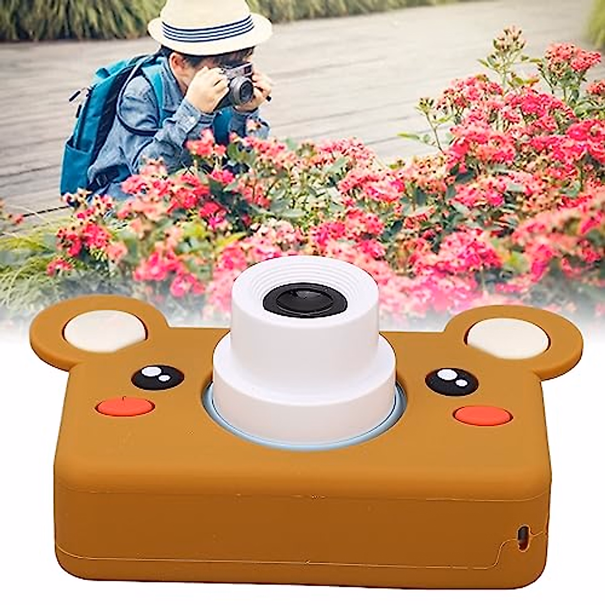 2in Kids Camera, Children Mini Selfie Camera, 32MP HD 1080P Auto Focus Portable Digital Small Camera, with IPS Eye Protection Screen, Moe Baby Birthday Gift