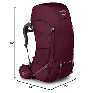 Osprey Renn 65L Women's Backpacking Backpack, Aurora Purple