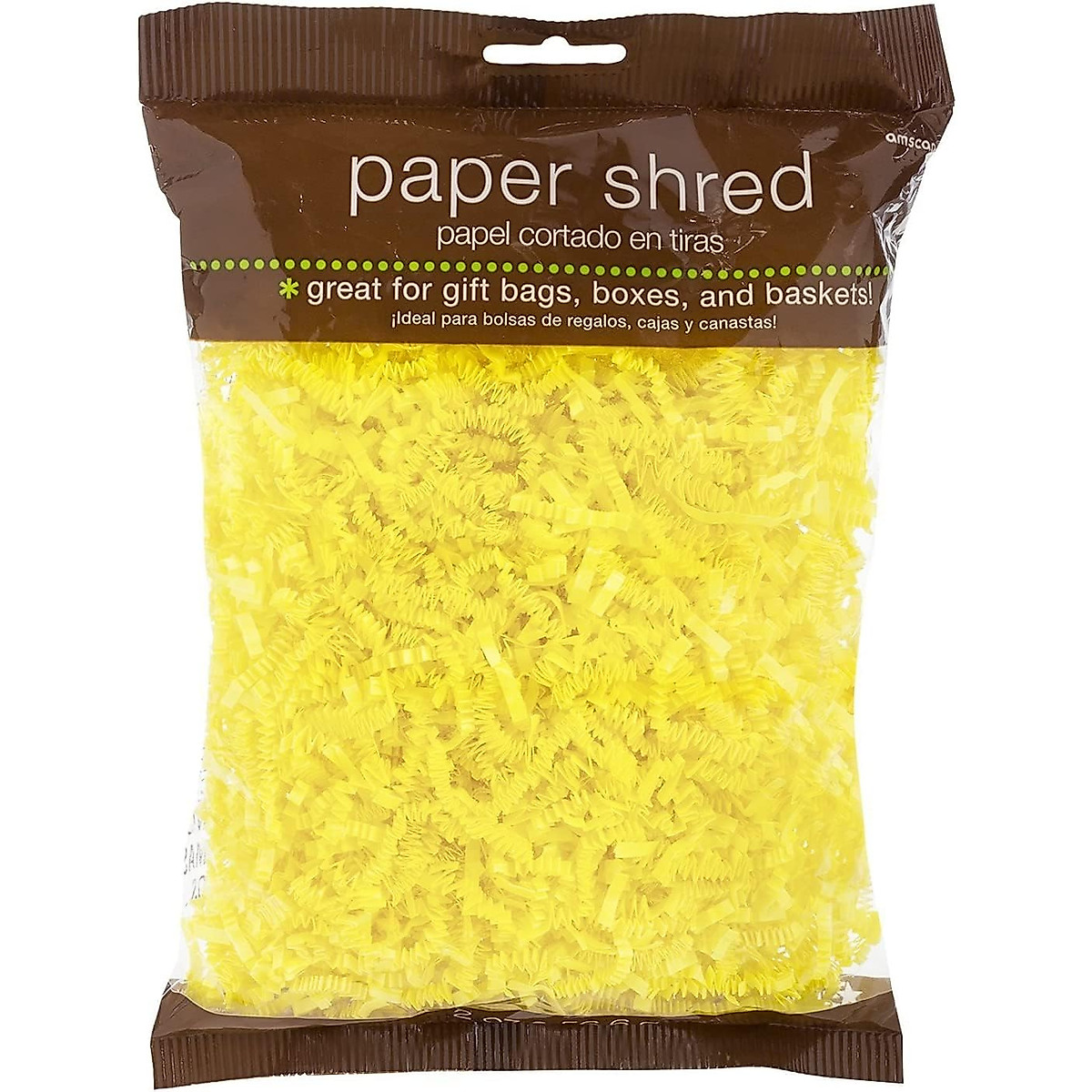 Vibrant Yellow Paper Shreds - 2oz., 1 Pack - Perfect for Gift Packaging, Decorations and Craft Projects